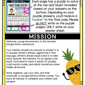 Summer Escape Room, Escape Room Games for Kids, Escape Room, Escape ...