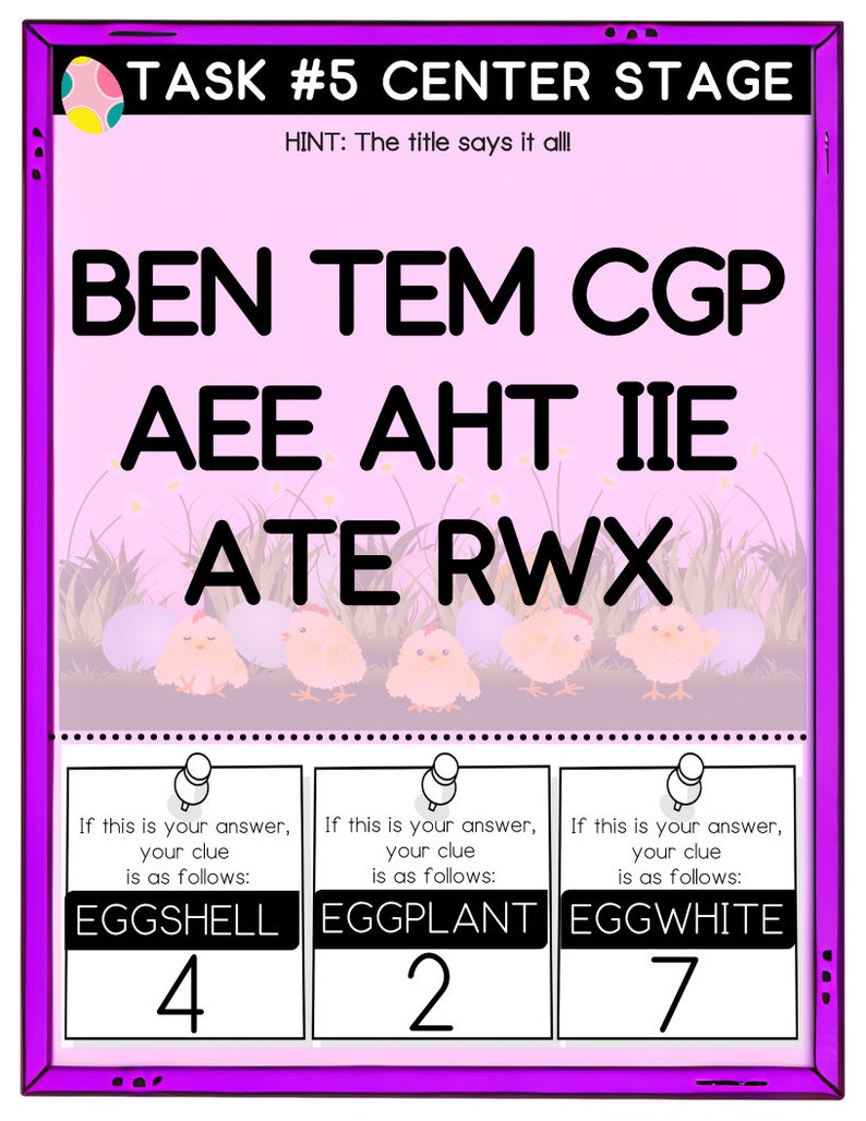 Easter Egg Hunt Escape Room, Escape Room, Escape Room Game, Easter ...