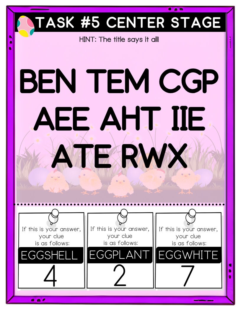 Easter Egg Hunt Escape Room, Escape Room, Escape Room Game, Easter ...