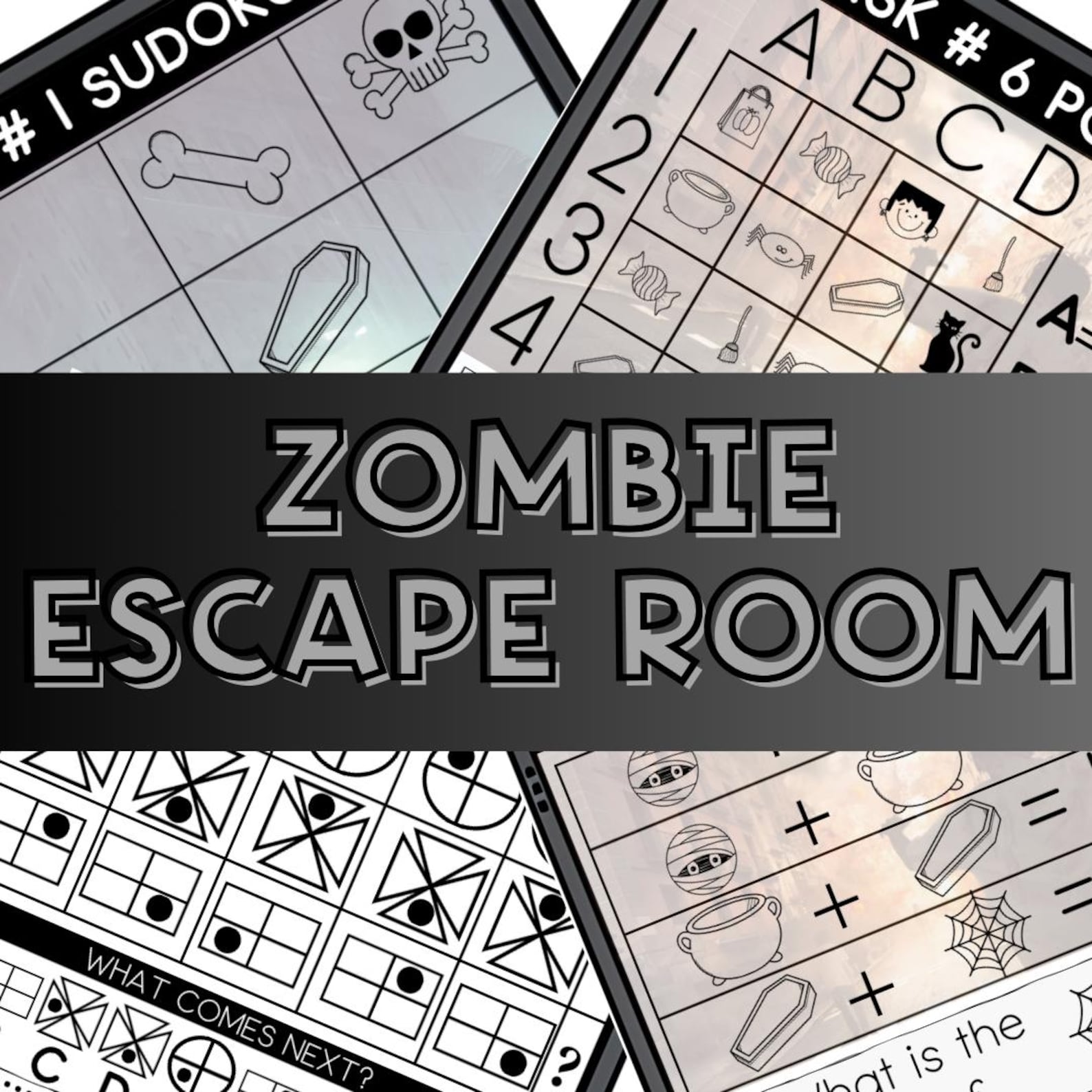 Zombie Escape Room, Zombie Escape Room Games, Party Games for Kids ...