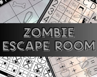 Zombie Escape Room, Halloween Escape Room, Halloween Party Games ...