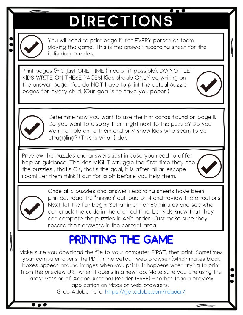 Music Escape Room, Escape Room Game, Escape Room Game for School, Music ...