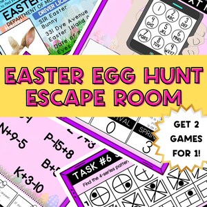 Easter Egg Hunt Escape Room, Escape Room, Escape Room Game, Easter ...