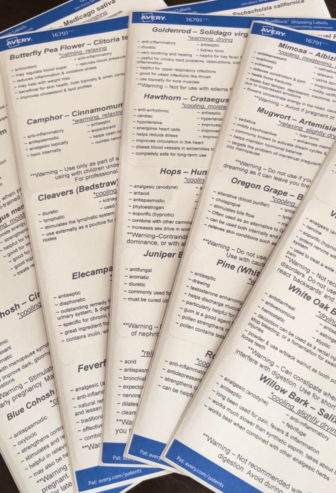 Herb Label Set 2 (pdf Version) UPDATED 9/2024 - Etsy