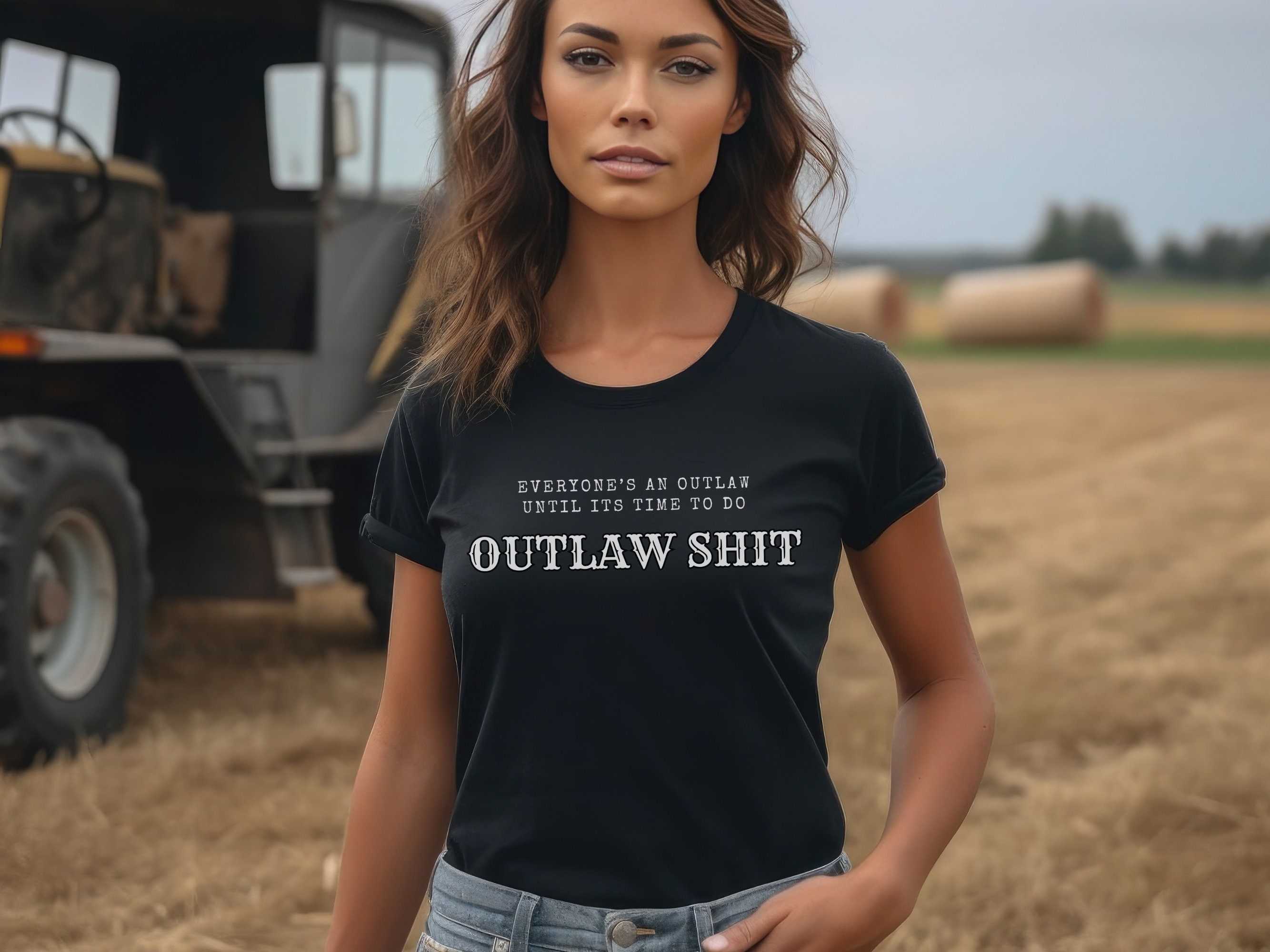 Outlaw Shirt, Outlaw Gift, Outlaw T Shirt, Outlaw Tee, Black Tee, Gift ...