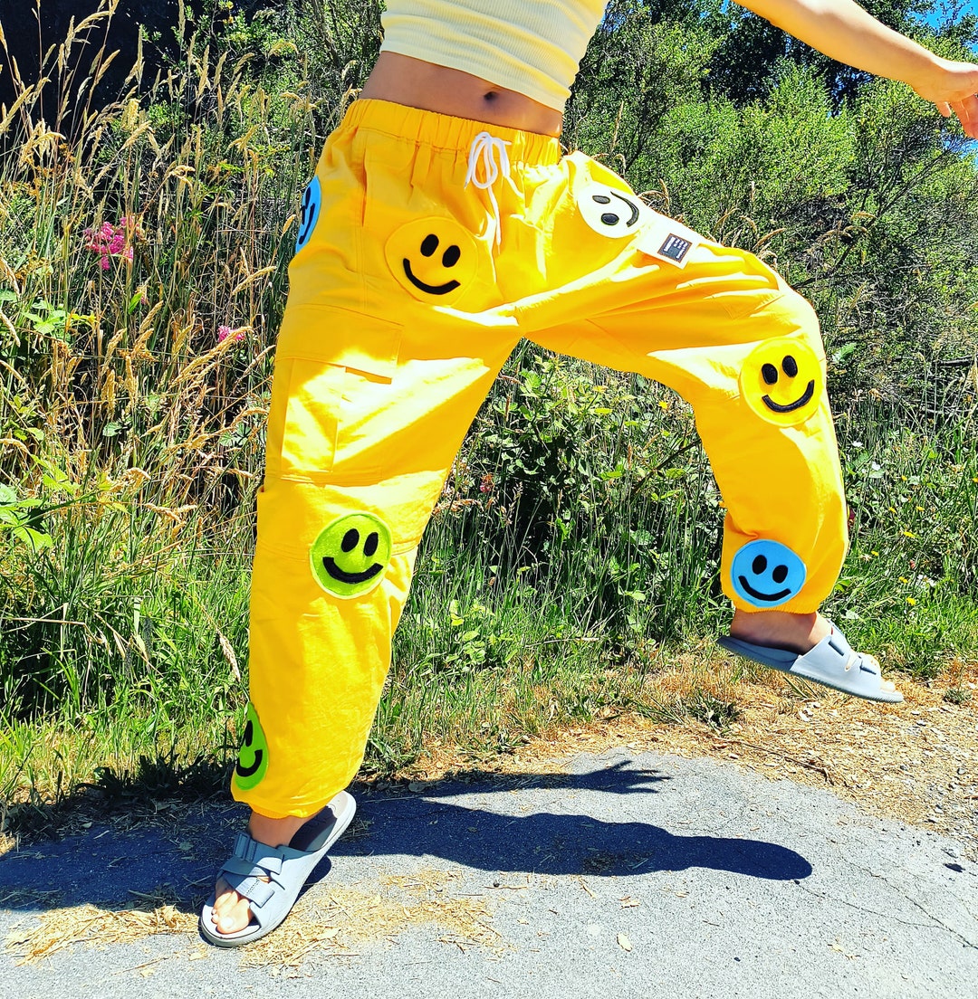 Happy Smiley Face Pants - Etsy