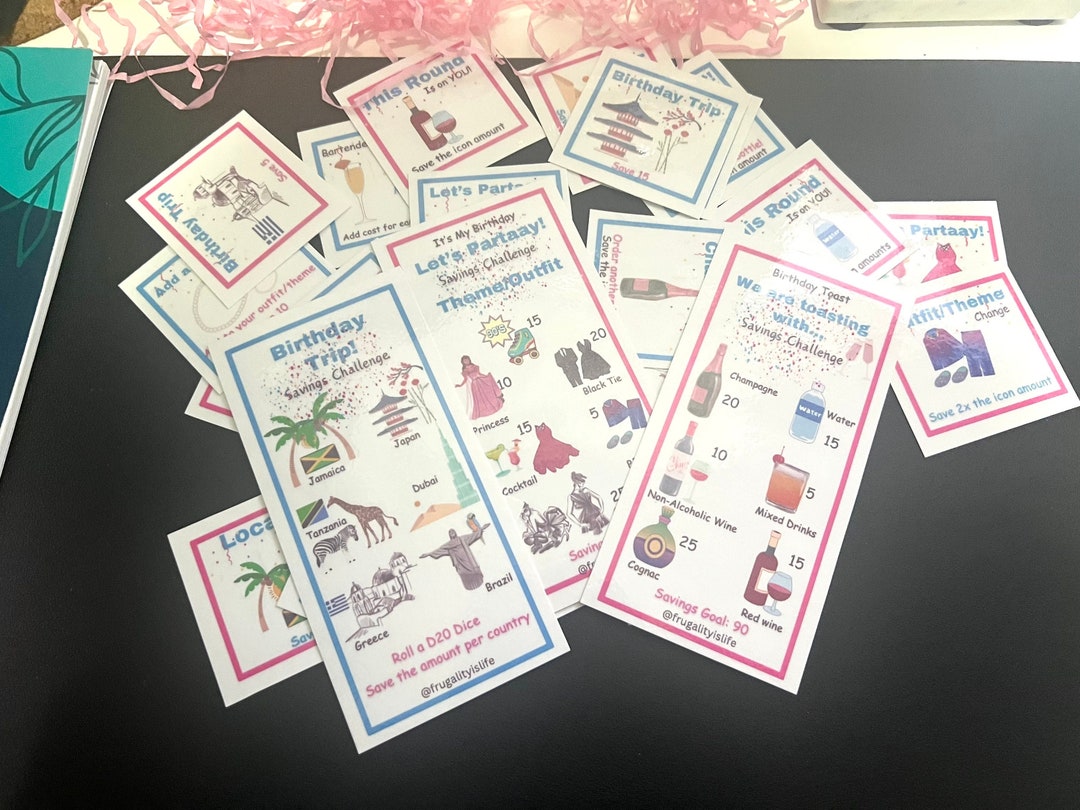 BONUS Add Ons Birthday Box Savings Challenge | 3 Add on Sections ...