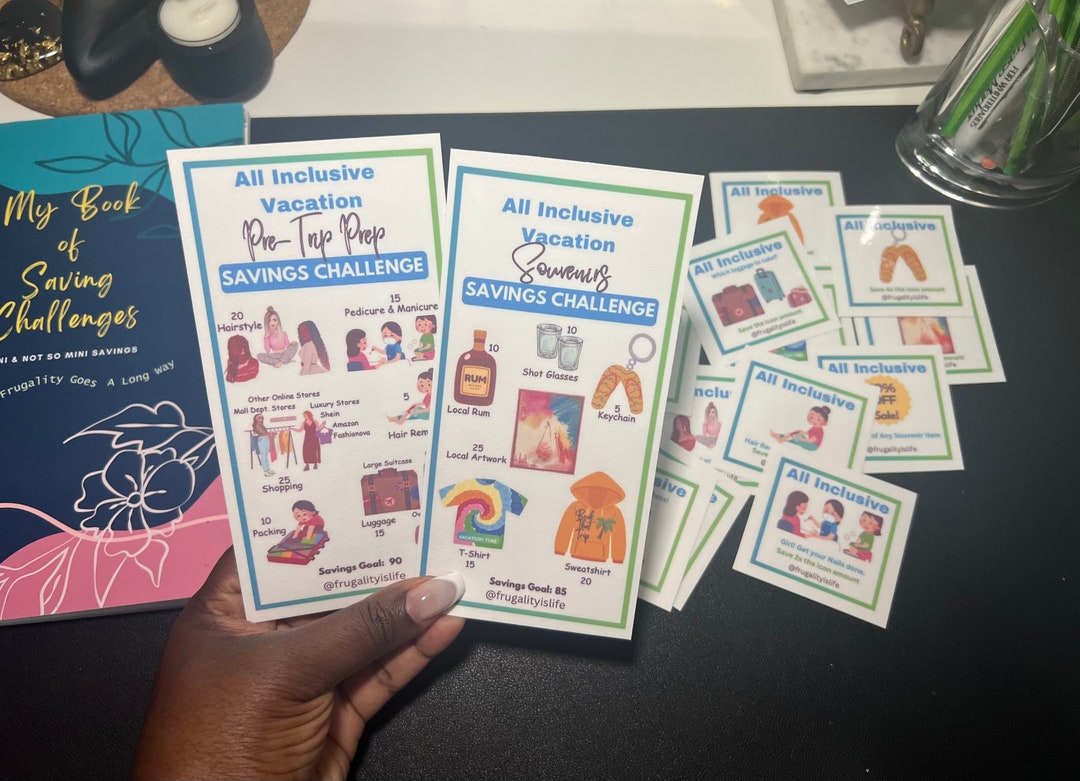 Add on 2| All Inclusive Vacation Box Savings Challenge Bundle | 2 ...