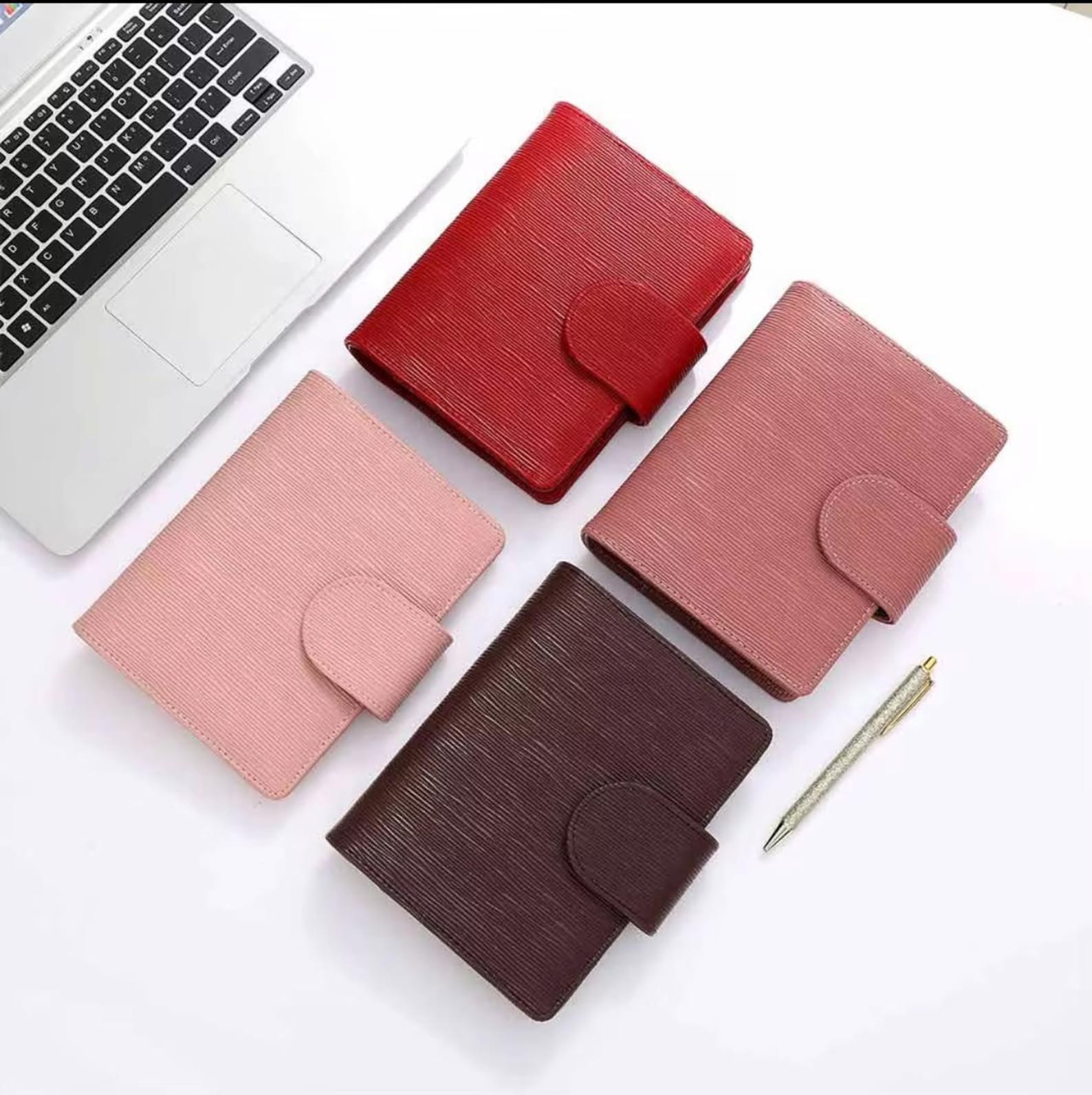 Wide A6 Luxury Leather Binder With Stunning Rose Gold Hardware | Luxury ...