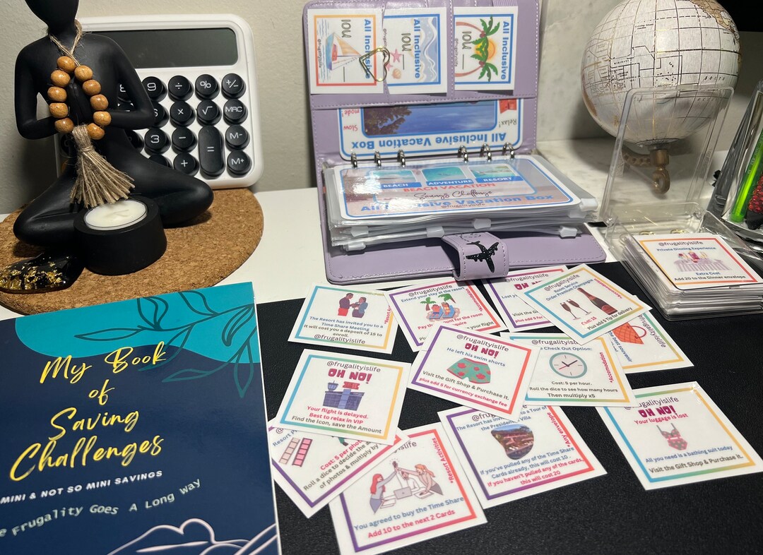 BONUS Add on Cards | All Inclusive Vacation Box Savings Challenge ...