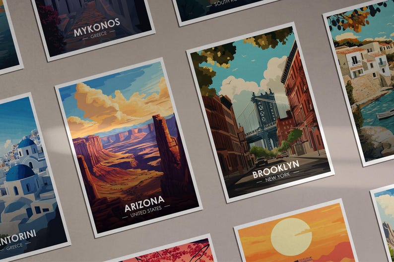 Arizona Poster, Arizona Wall Art, United States Poster, AZ Print ...