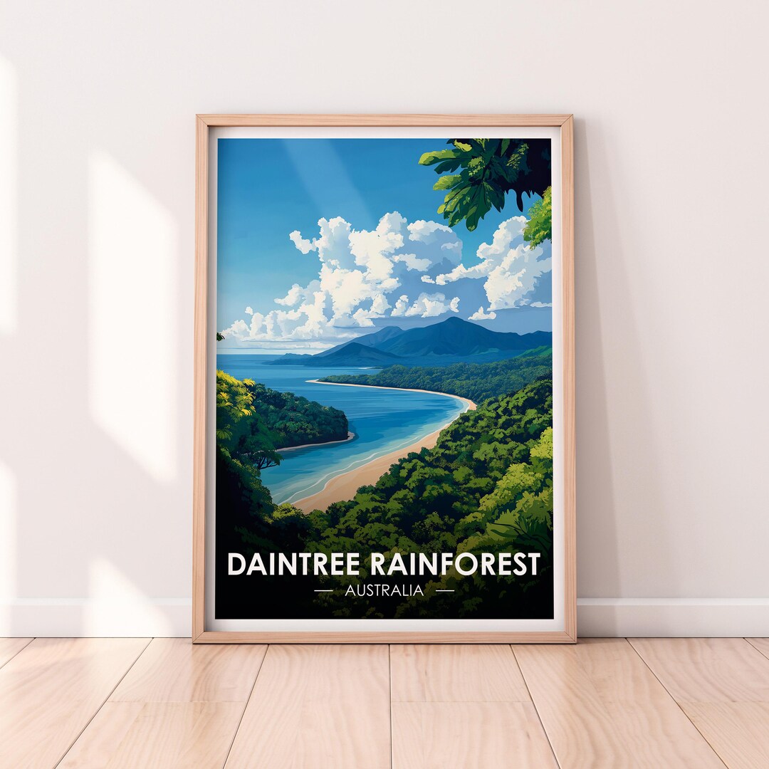Daintree Rainforest Poster, Daintree Rainforest Wall Art, Australia ...