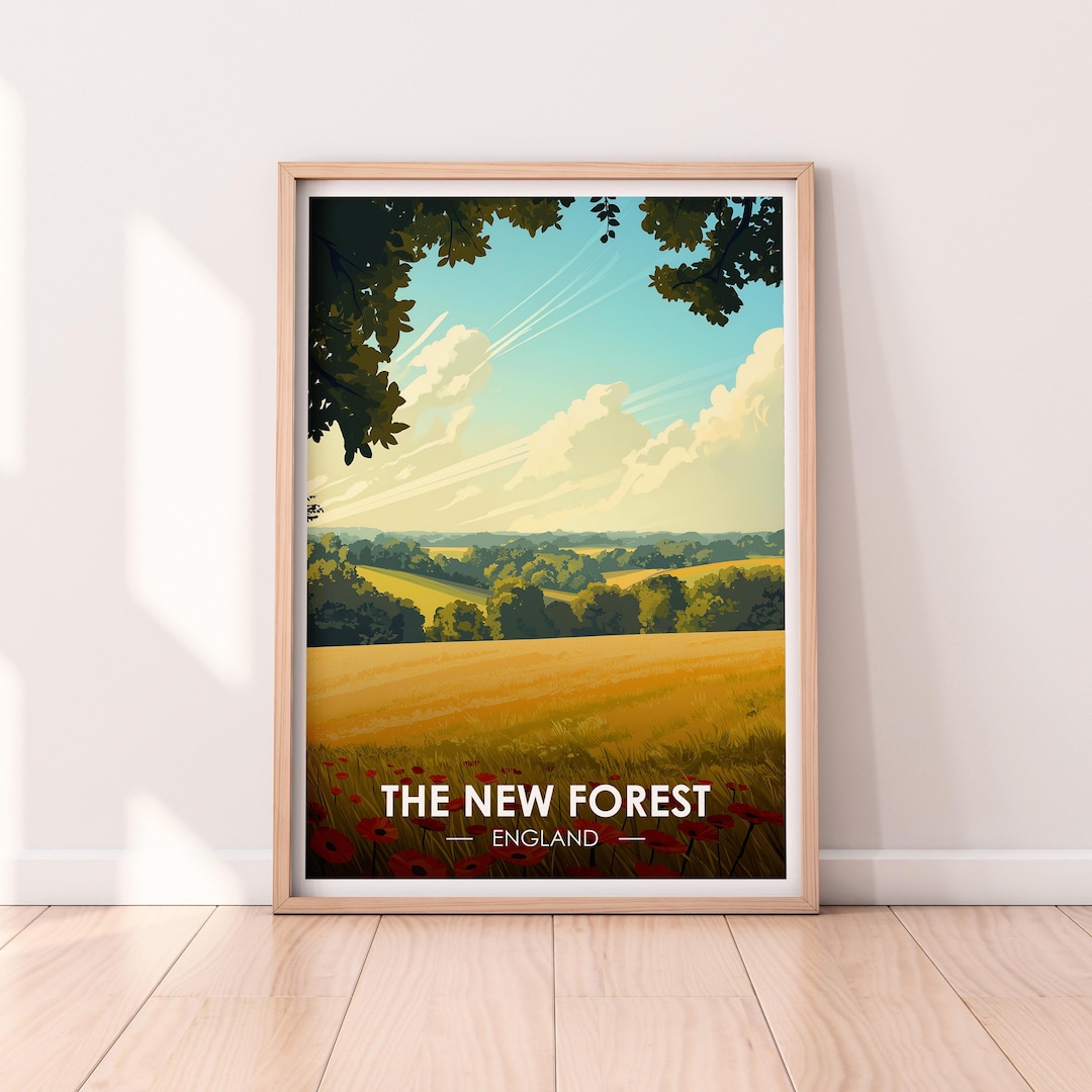 The New Forest Print, the New Forest Wall Art, England Poster, the New ...