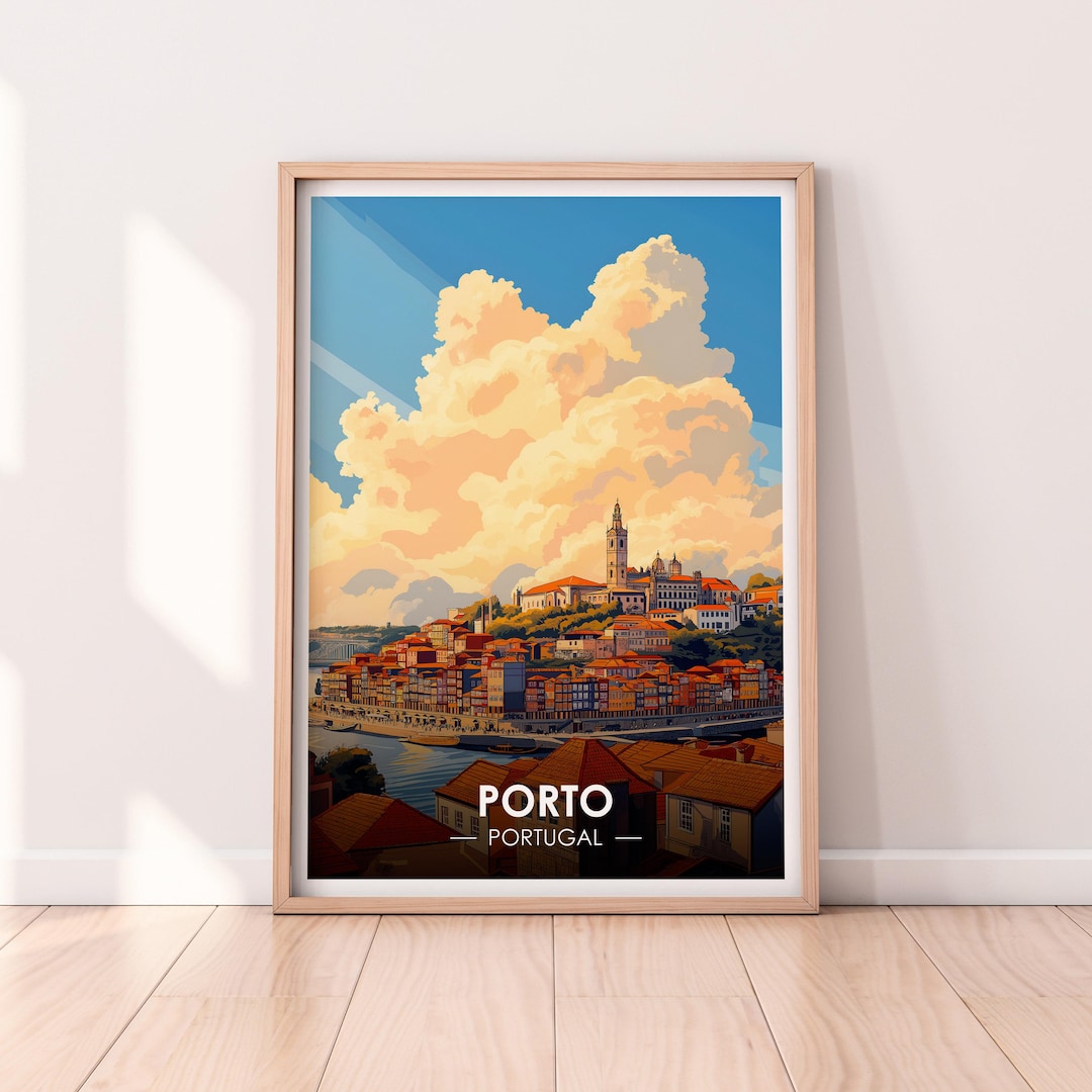 Porto Poster, Porto Wat Wall Art, Portugal Poster, Porto, Premium Print ...