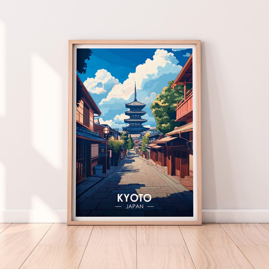 Kyoto Poster, Japan, Travel Poster, Premium Print, Kyoto Print, Kyoto ...