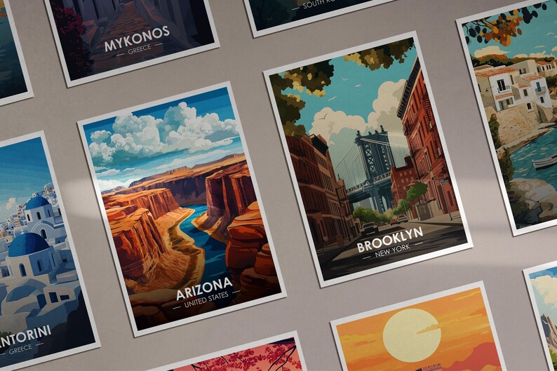 Arizona Poster, Arizona Wall Art, United States Poster, AZ Print ...
