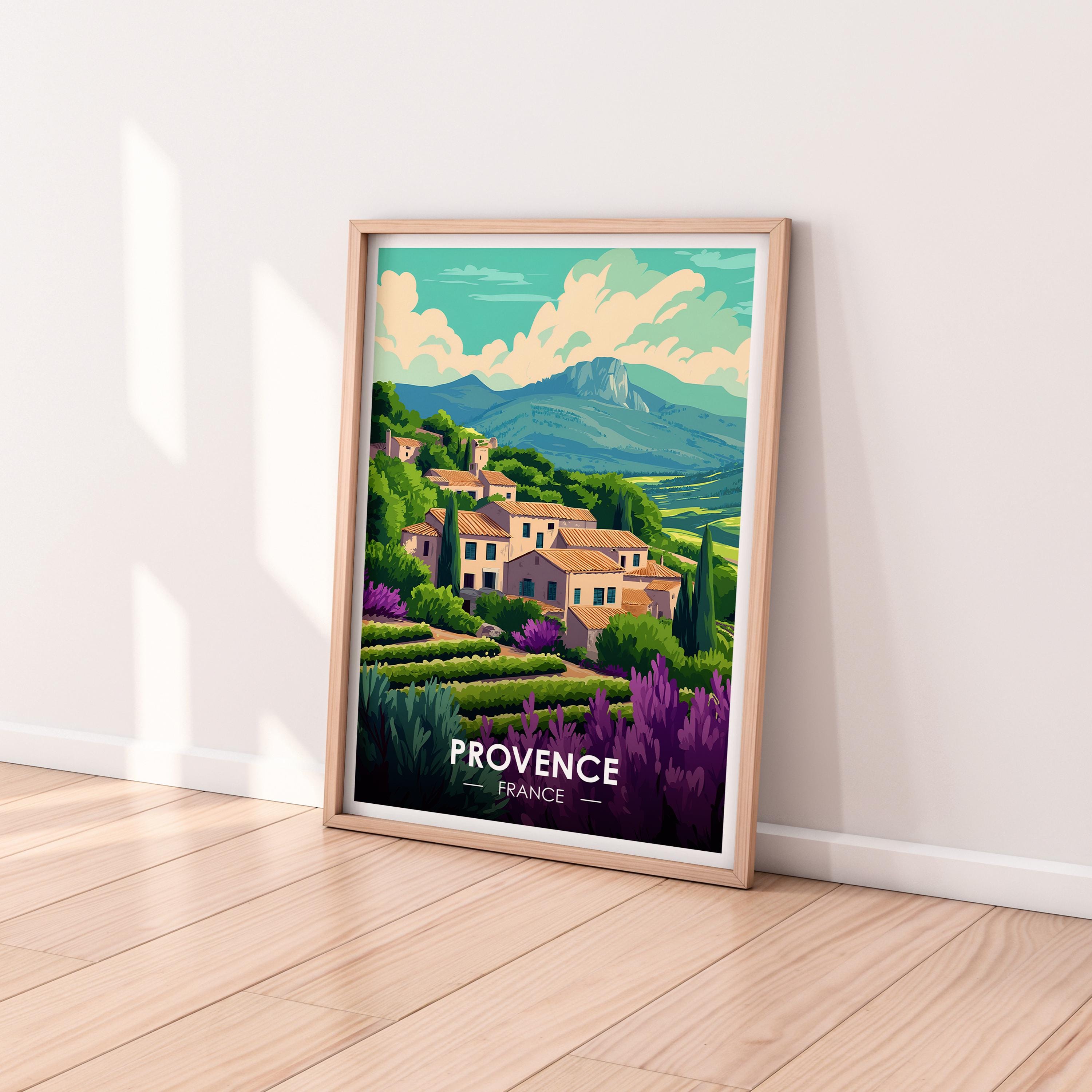Provence Poster, France, Travel Poster, Premium Print, Provence Print ...