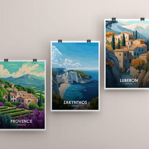 Provence Poster, France, Travel Poster, Premium Print, Provence Print ...