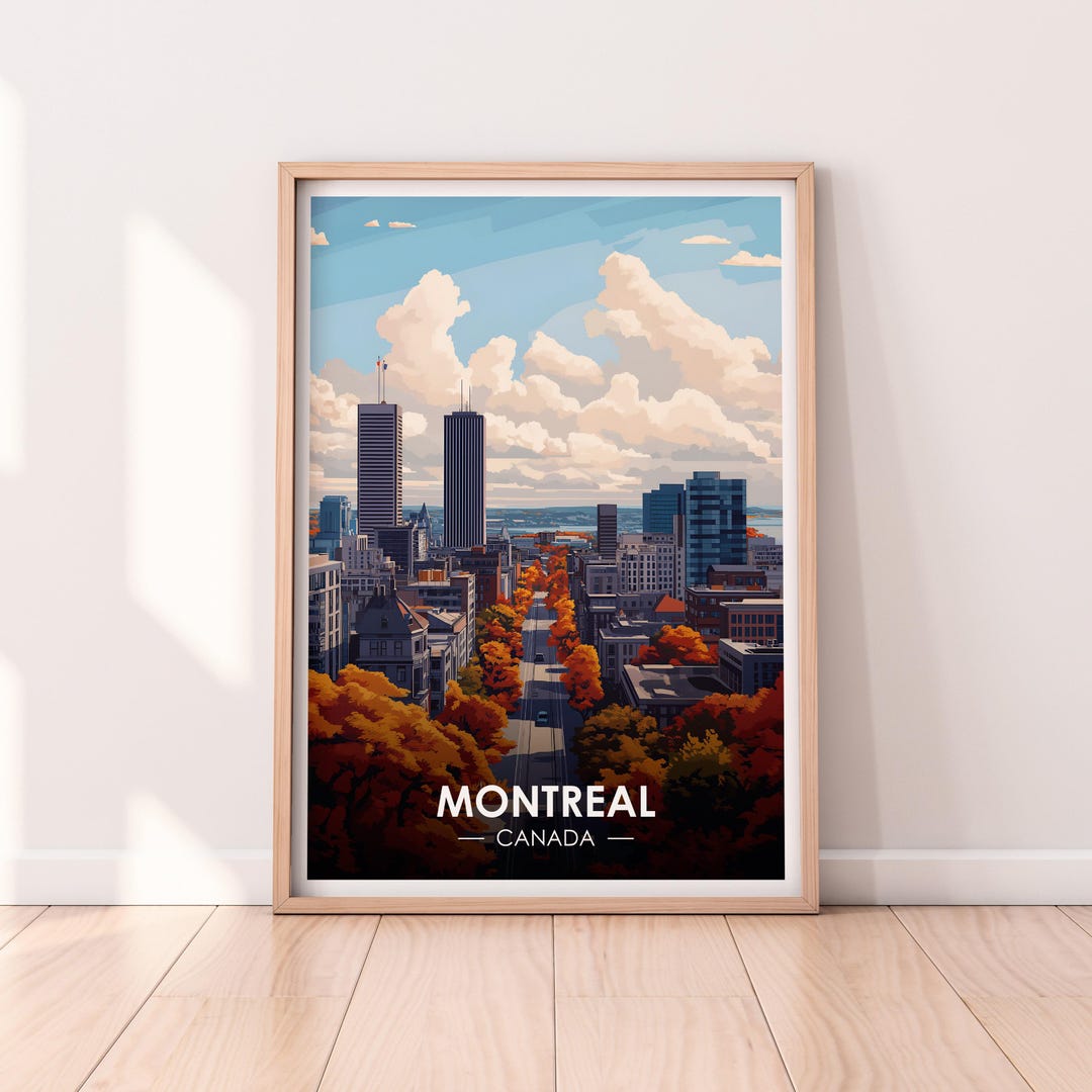 Montreal Poster, Montreal Wall Art, Montreal, Poster, Travel Poster ...