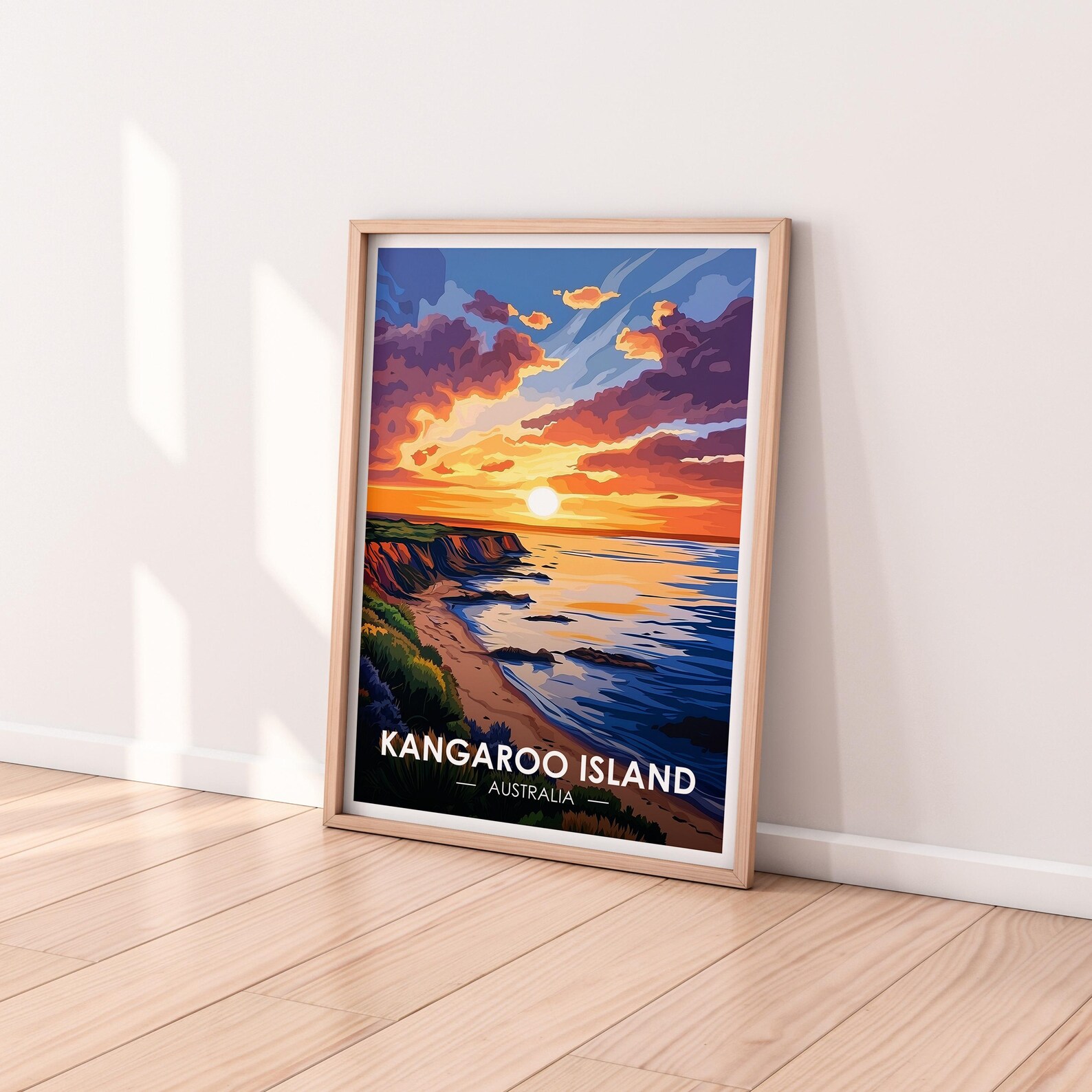 Kangaroo Island Print, Kangaroo Island Wall Art, Australia Poster ...