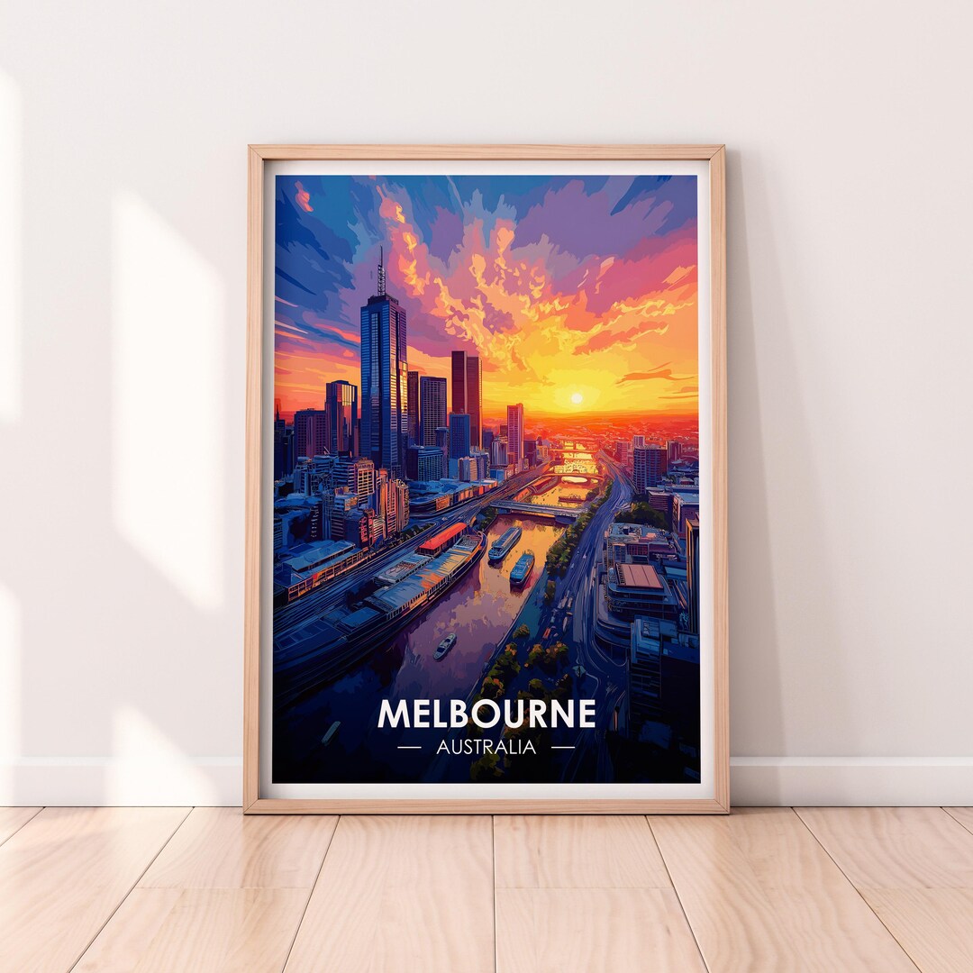 Melbourne Poster, Melbourne Wall Art, Australia Poster, Melbourne ...