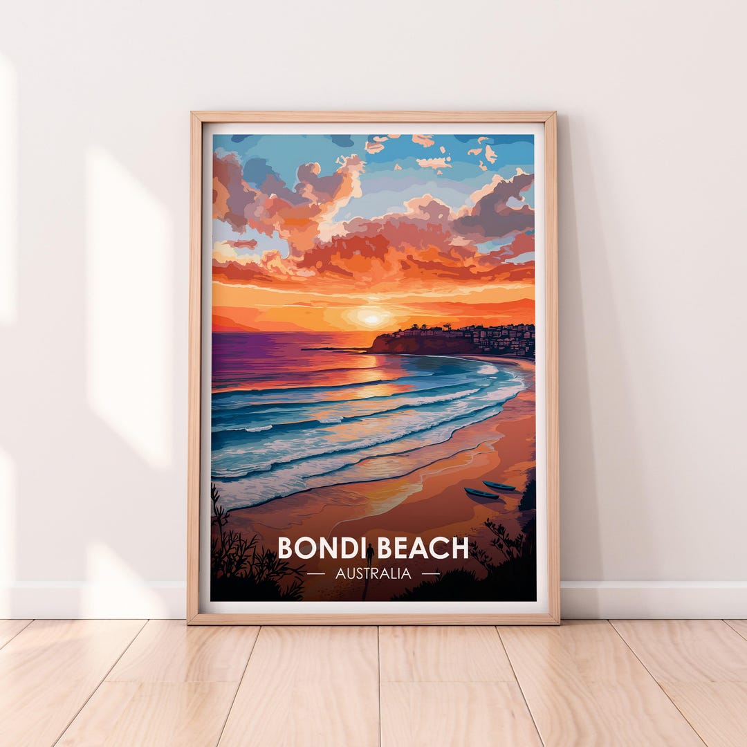 Bondi Beach Poster, Bondi Beach Wall Art, Australia Poster, Bondi Beach ...