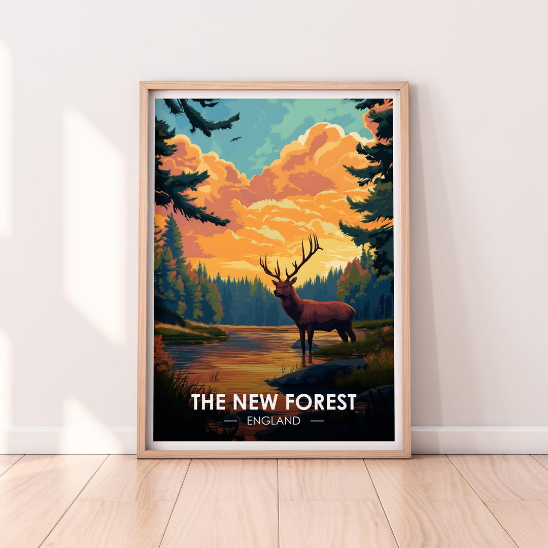 The New Forest Print, the New Forest Wall Art, England Poster, the New ...