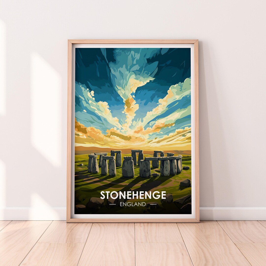 Stonehenge Print, Stonehenge Wall Art, England Poster, Stonehenge, UK ...