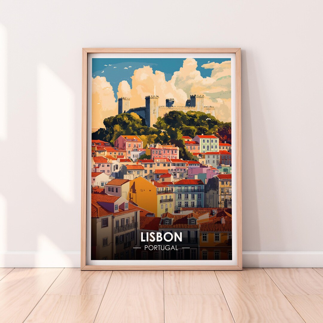 Lisbon Poster, Lisbon Wall Art, Portugal Poster, Lisbon, Premium Print ...
