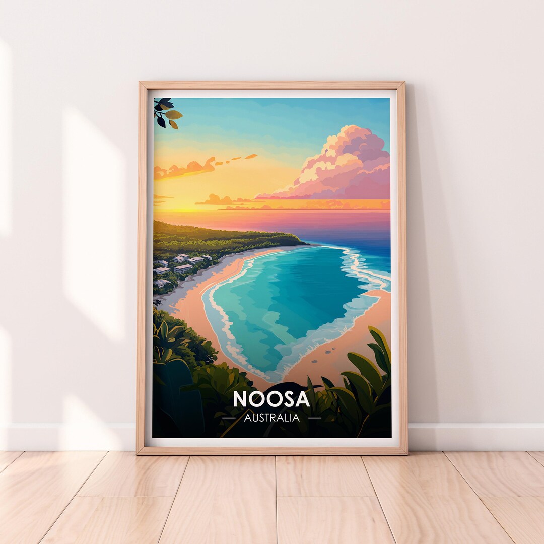 Noosa Print, Noosa Wall Art, Australia Poster, Noosa, Australia Print ...