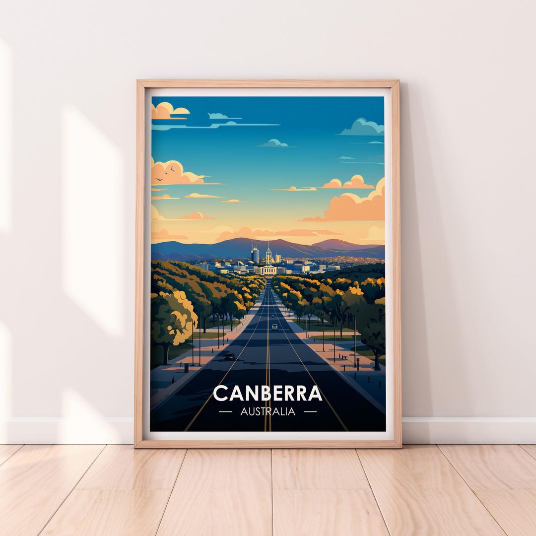 Canberra Poster, Canberra Wall Art, Australia Poster, Canberra ...
