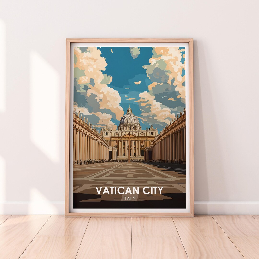 Vatican City Poster, Italy, Travel Poster, Premium Print, Vatican Print ...