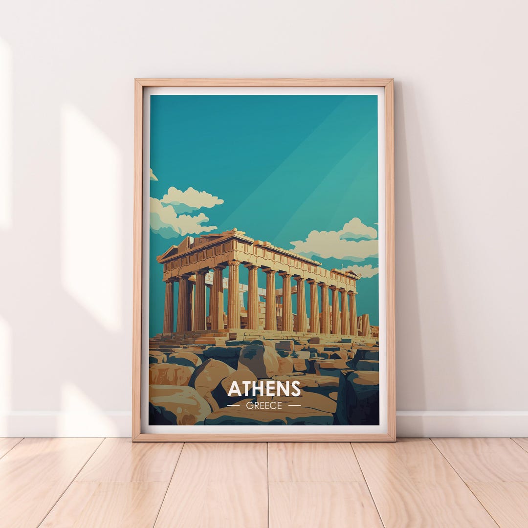 Athens Poster, Greece, Travel Poster, Premium Print, Athens Print ...