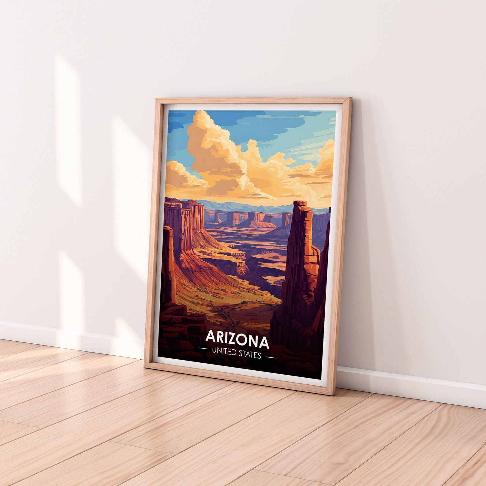 Arizona Poster, Arizona Wall Art, United States Poster, AZ Print ...