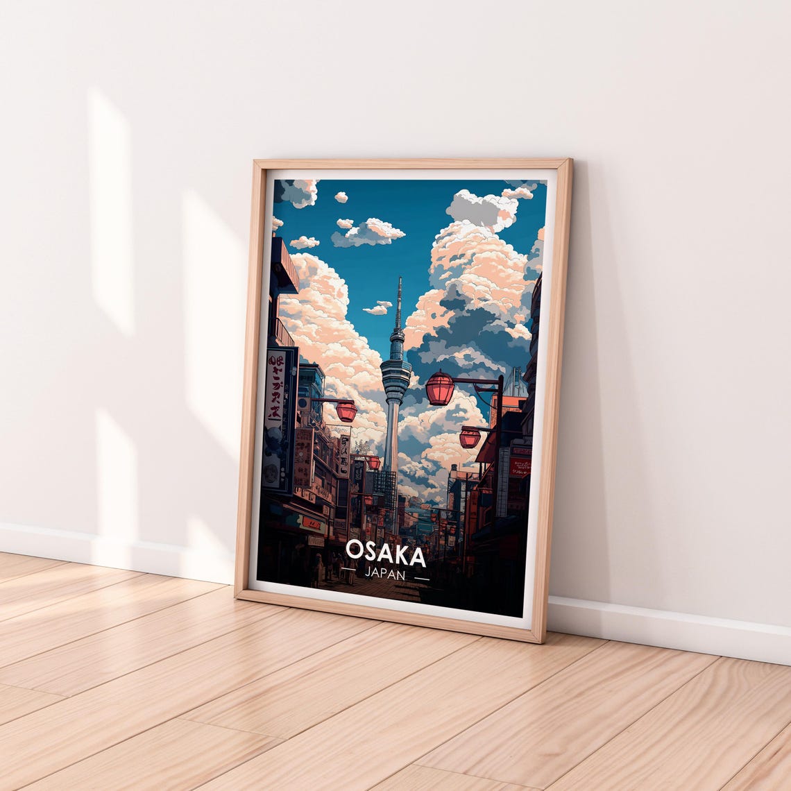 Osaka Poster, Japan, Travel Poster, Premium Print, Osaka Print, Osaka ...