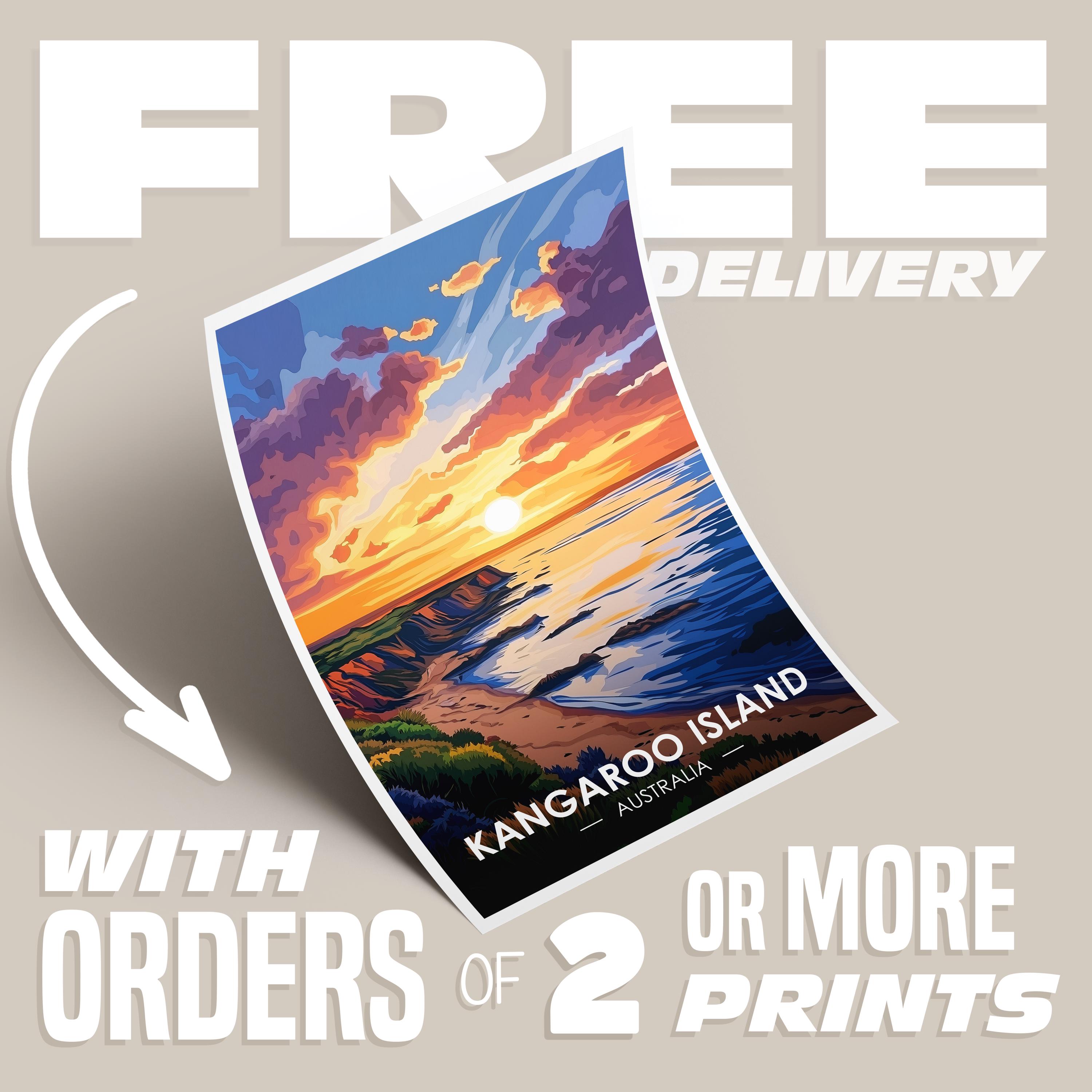 Kangaroo Island Print, Kangaroo Island Wall Art, Australia Poster ...