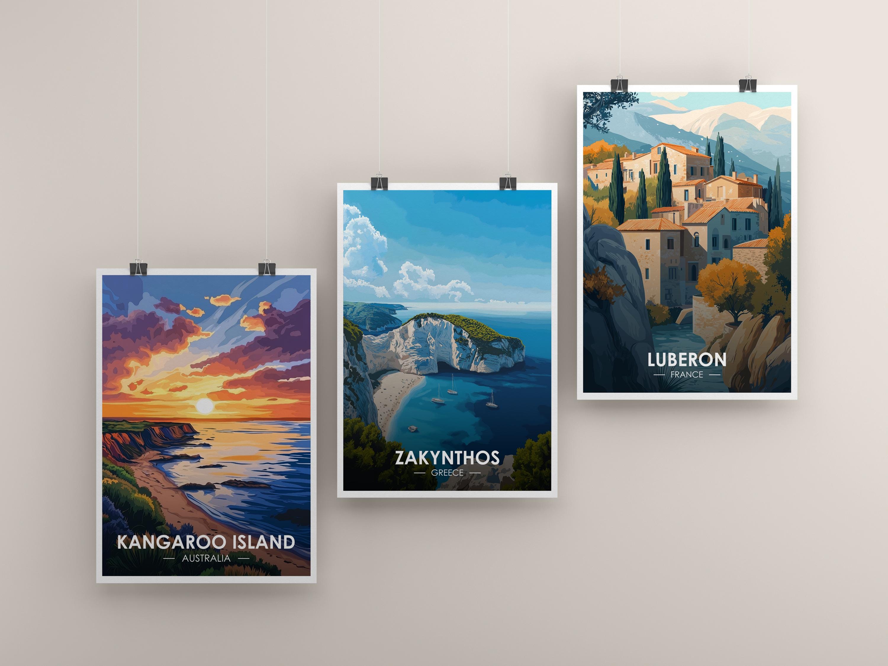 Kangaroo Island Print, Kangaroo Island Wall Art, Australia Poster ...