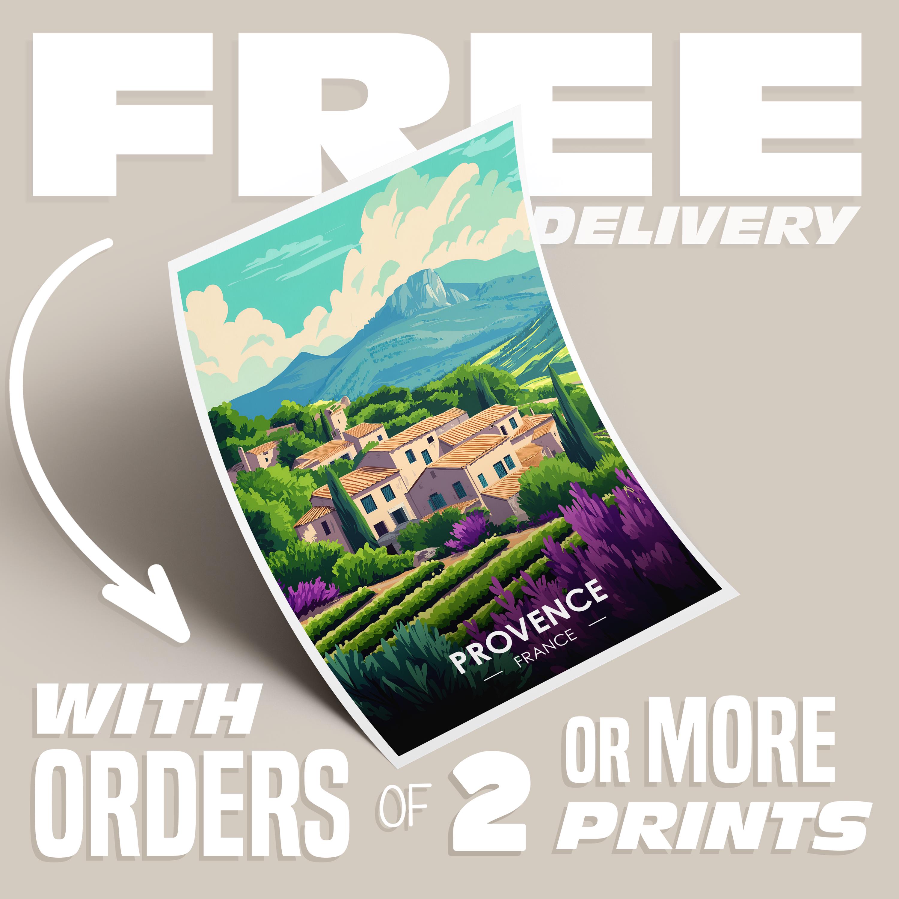 Provence Poster, France, Travel Poster, Premium Print, Provence Print ...