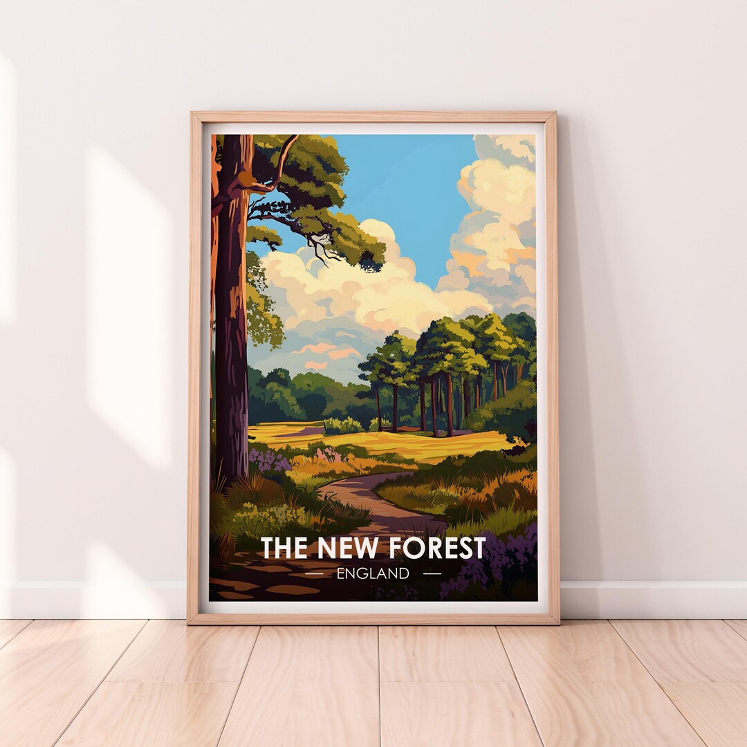 The New Forest Print, the New Forest Wall Art, England Poster, the New ...