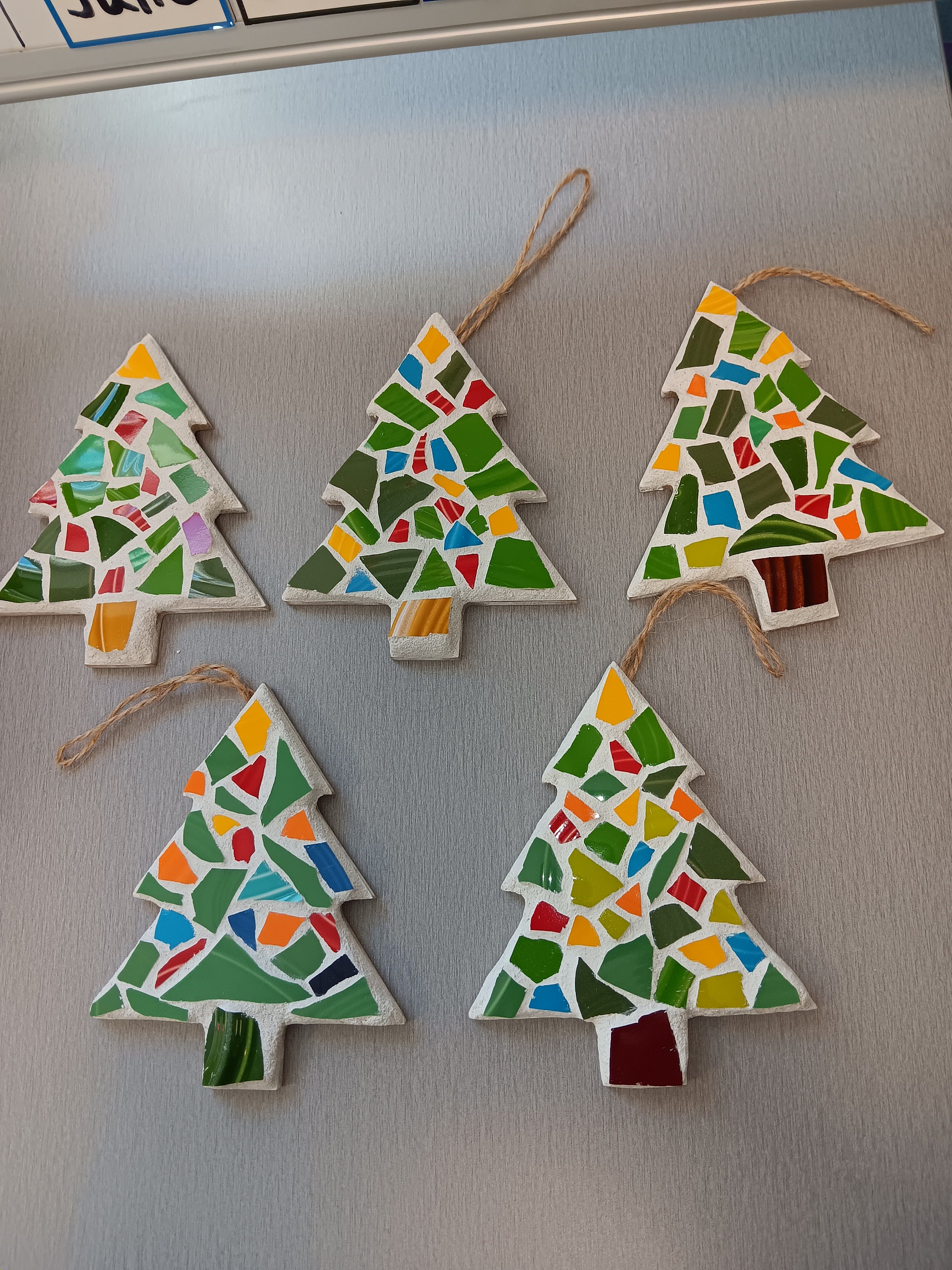 Mosaic Christmas Tree Ornament CLEARANCE PRICE NOW - Etsy