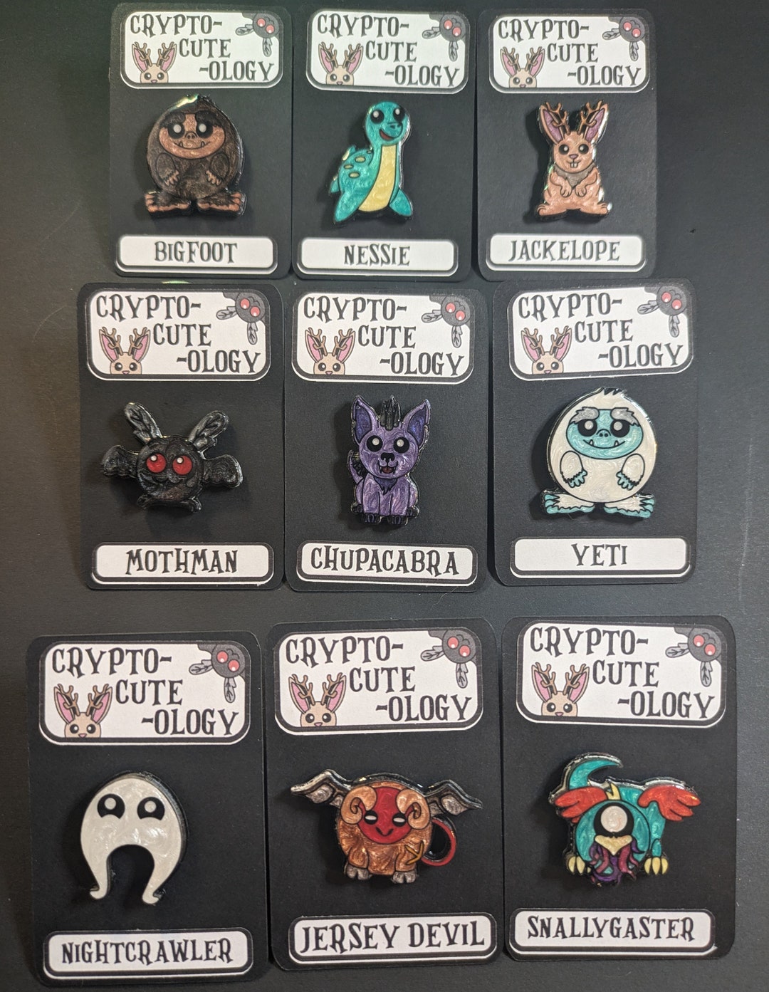 Crypto-cute-ology Cryptid Pins - Etsy