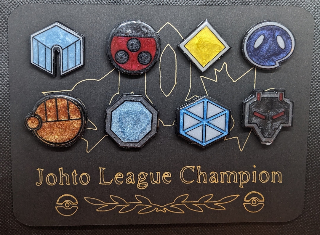Johto Region Gym Badge Pins (gen 2) - Etsy