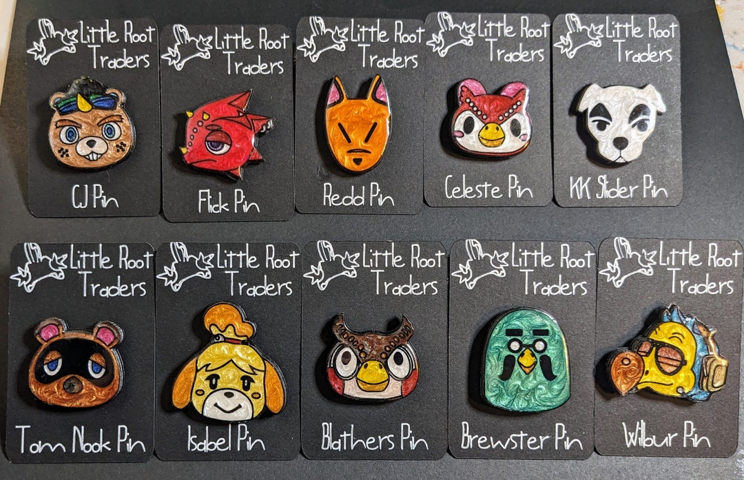 Animal Crossing NPC Pins 1.25-1.5" - Etsy
