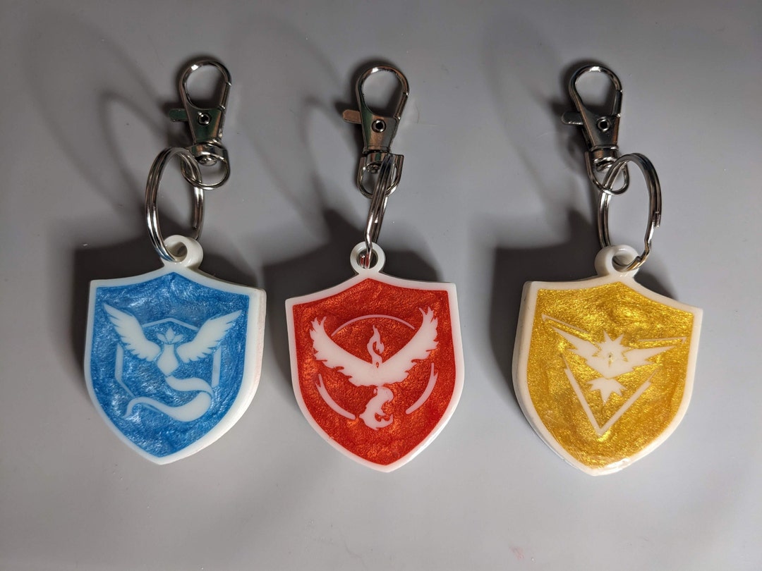 Pokémon Go Teams Keychains - Etsy