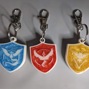 Pokémon Go Teams Keychains - Etsy
