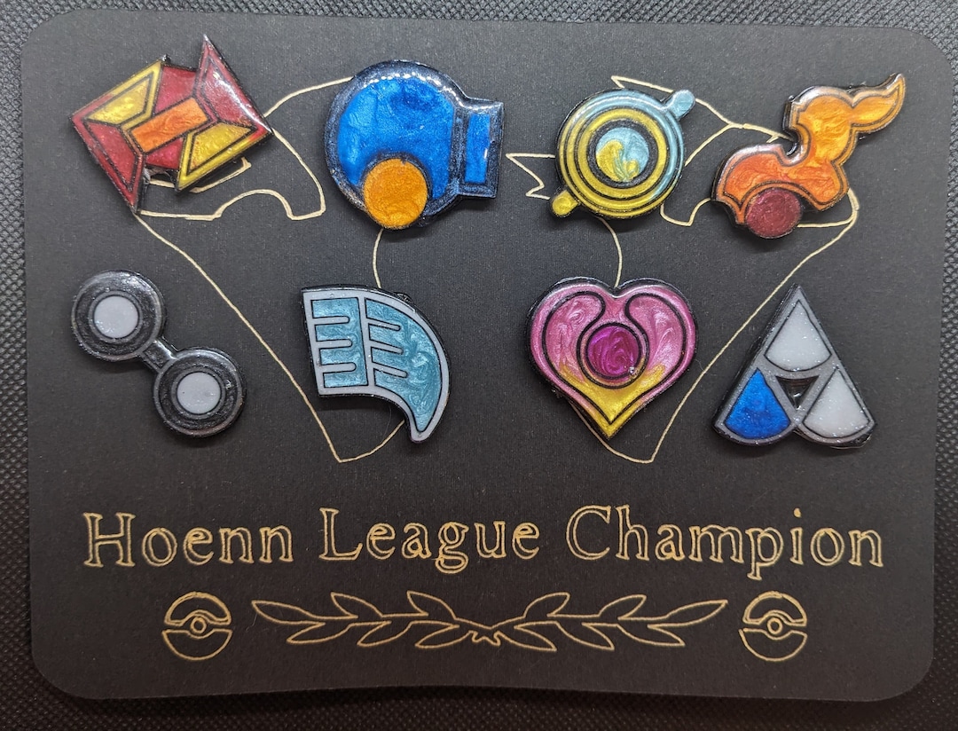 Hoenn Region Gym Badge Pins (gen 3) - Etsy