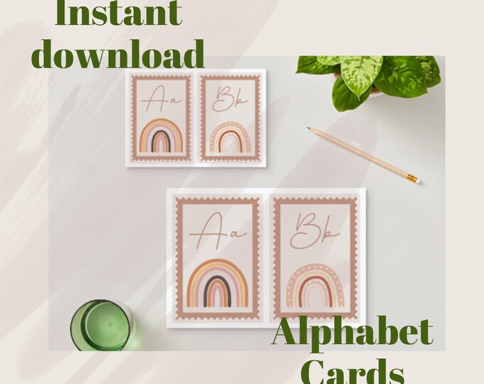 BOHO NEUTRALS Alphabet Posters | Boho Rainbow Classroom Decor - Etsy Canada