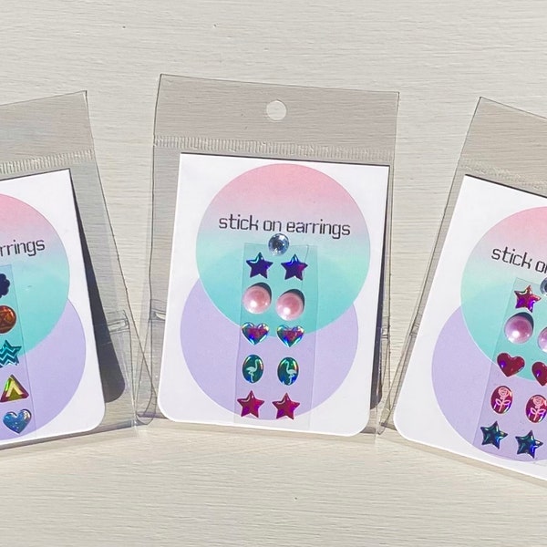 Sticker Stick on Earrings - Etsy