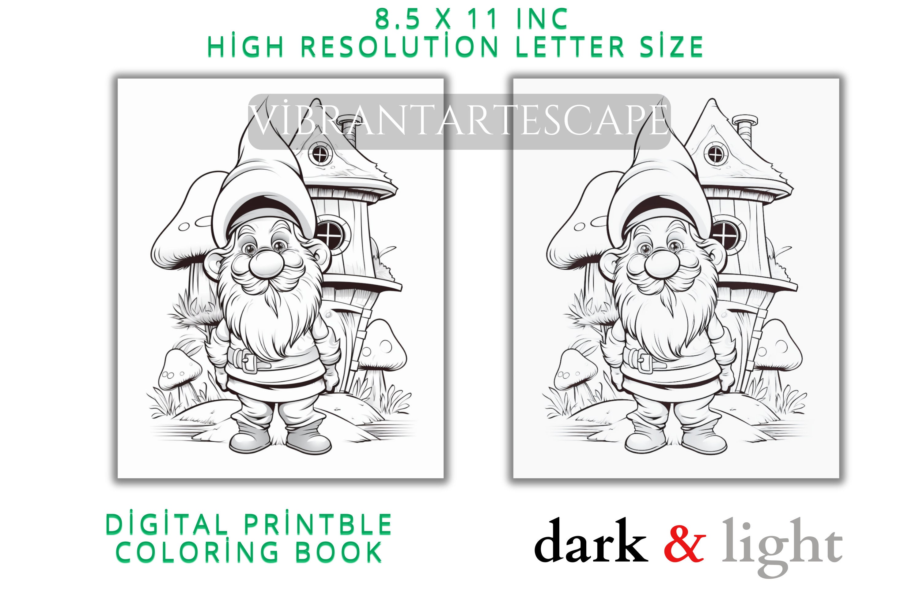 Gnomes Coloring Book gnome Coloring Pages-garden Gnomes Coloring Book ...