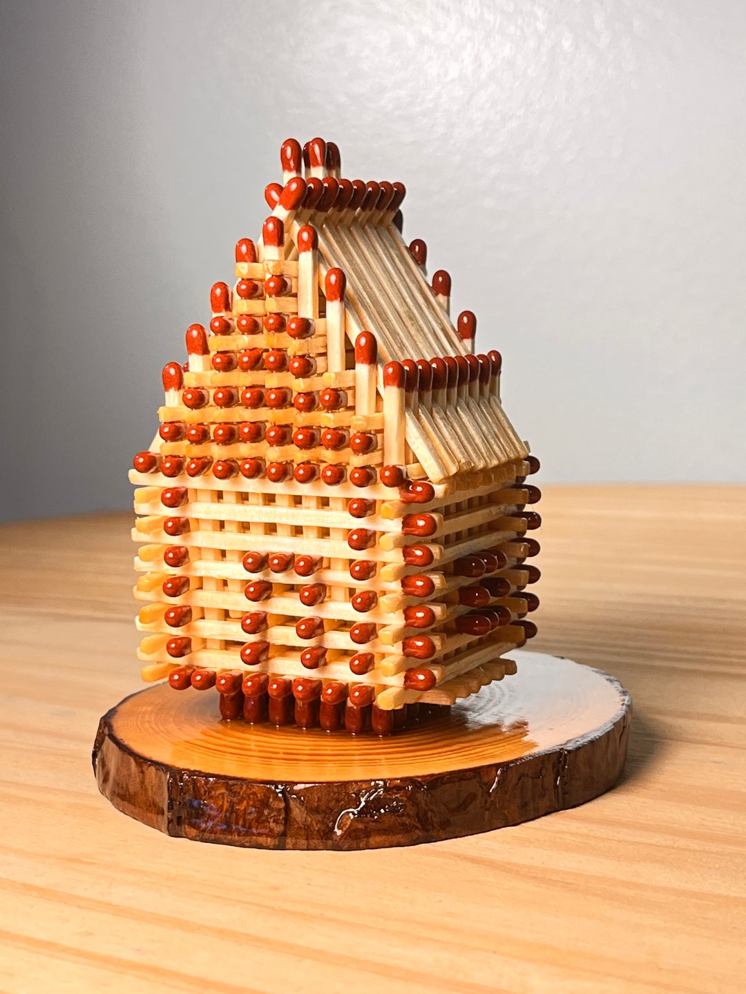 Matchstick House - Short W/platform (236204), Gift for Her, Gift for ...